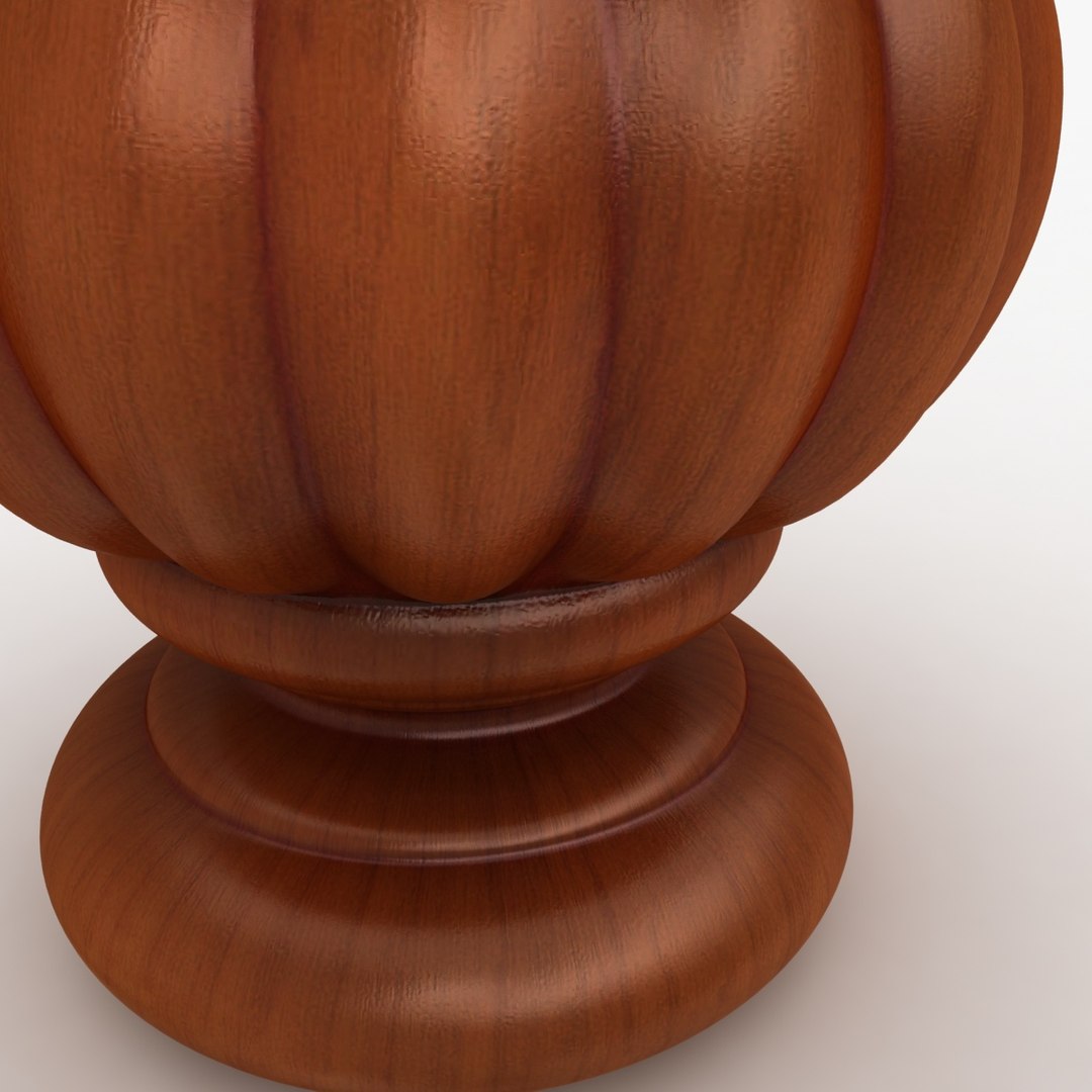 3d Realistic Finial 2 Colors Model