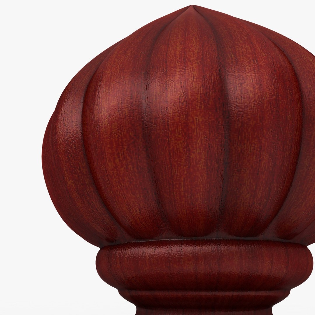 3d Realistic Finial 2 Colors Model