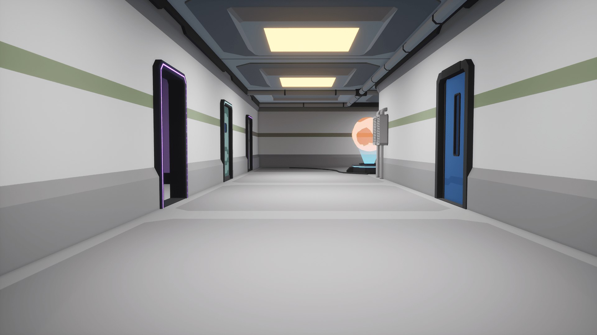 3D Low Poly Sci-Fi Cyberpunk Interiors - TurboSquid 2278085