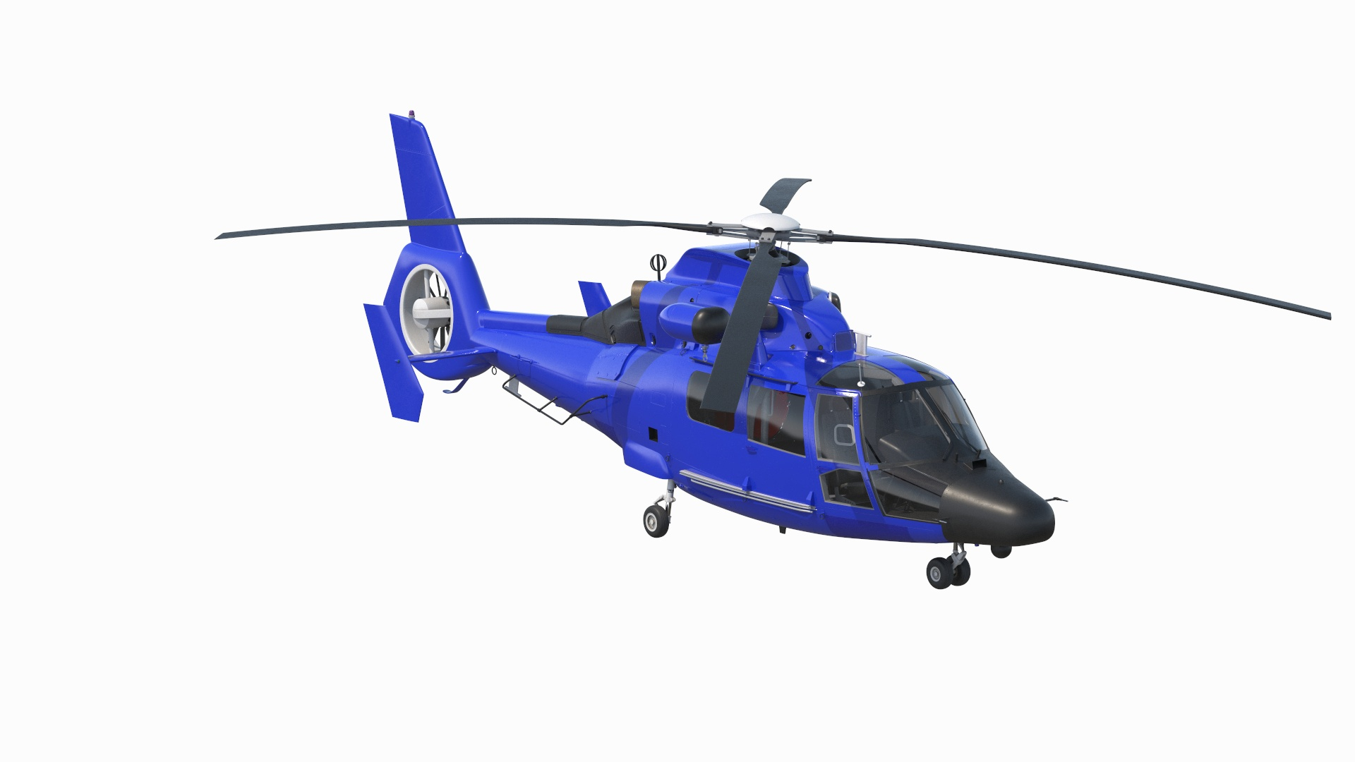 3D Blue Patrol Helicopter Rigged For Cinema 4D - TurboSquid 2353169