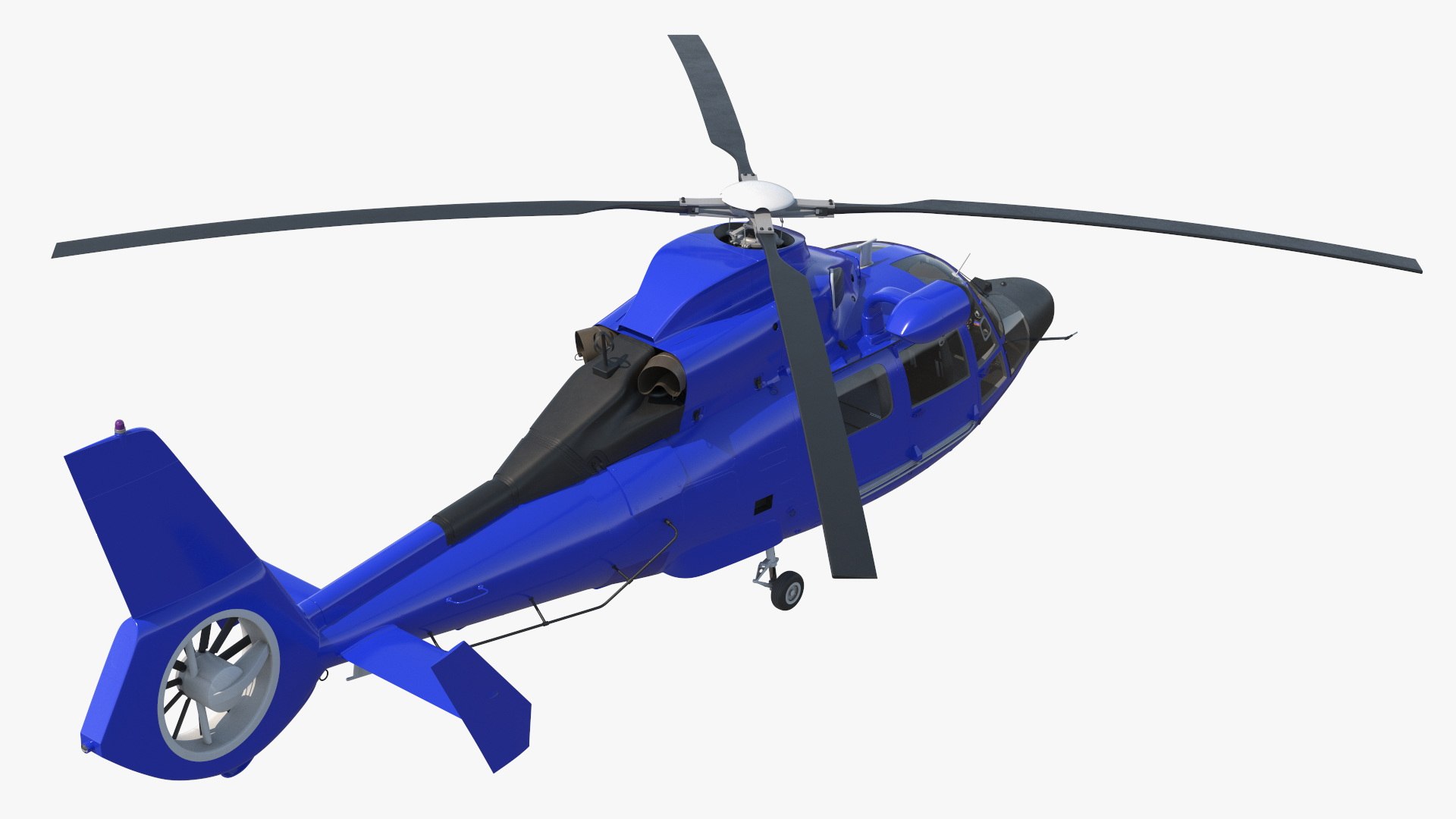 3D Blue Patrol Helicopter Rigged For Cinema 4D - TurboSquid 2353169