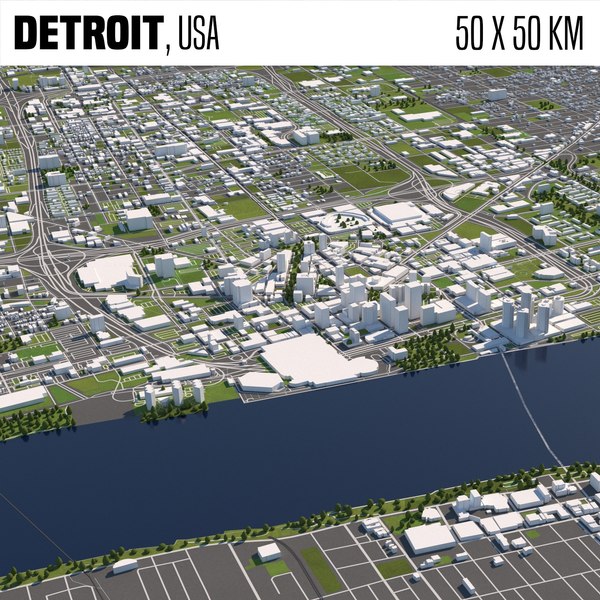 3D Detroit Models | TurboSquid