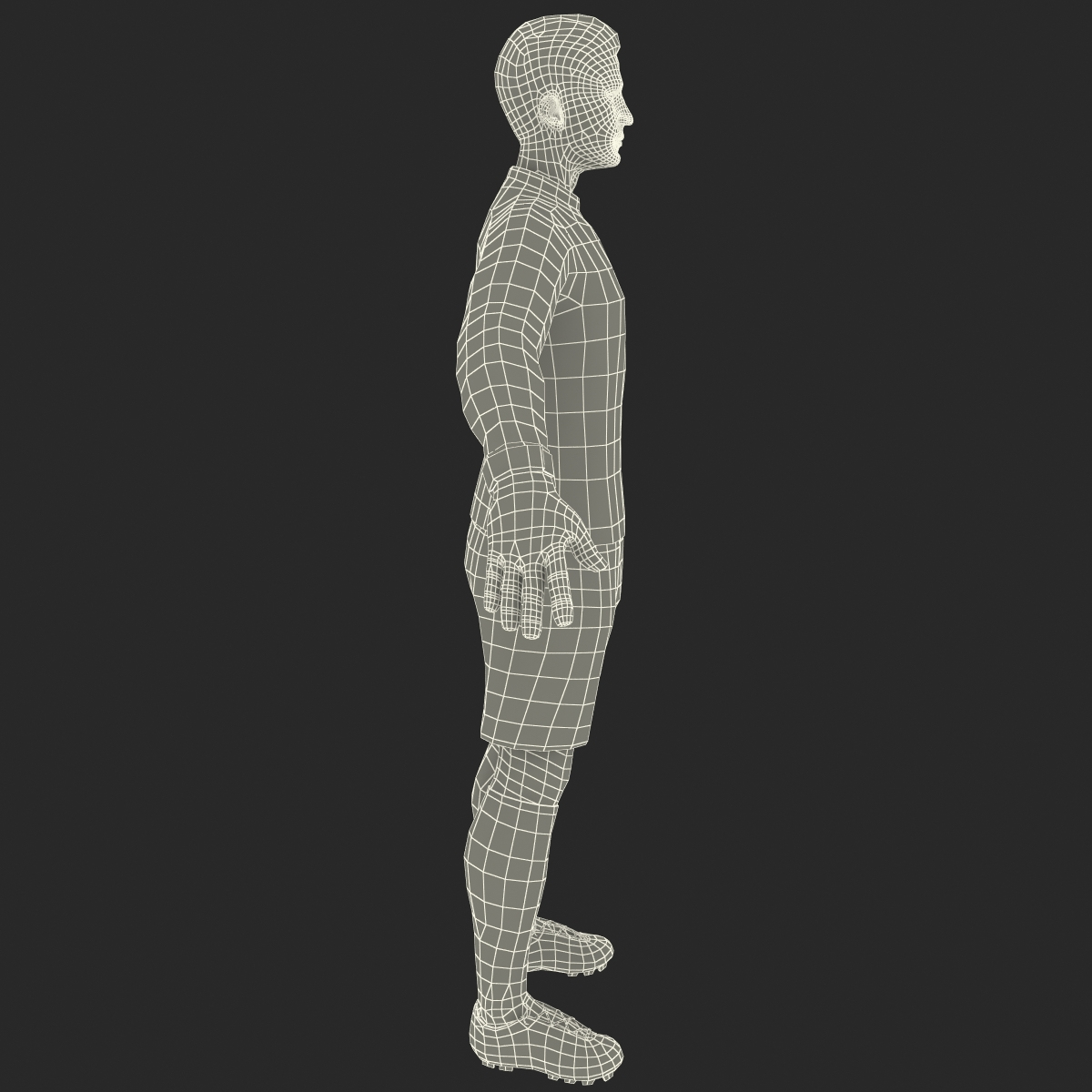 3ds max soccer goalie rigged