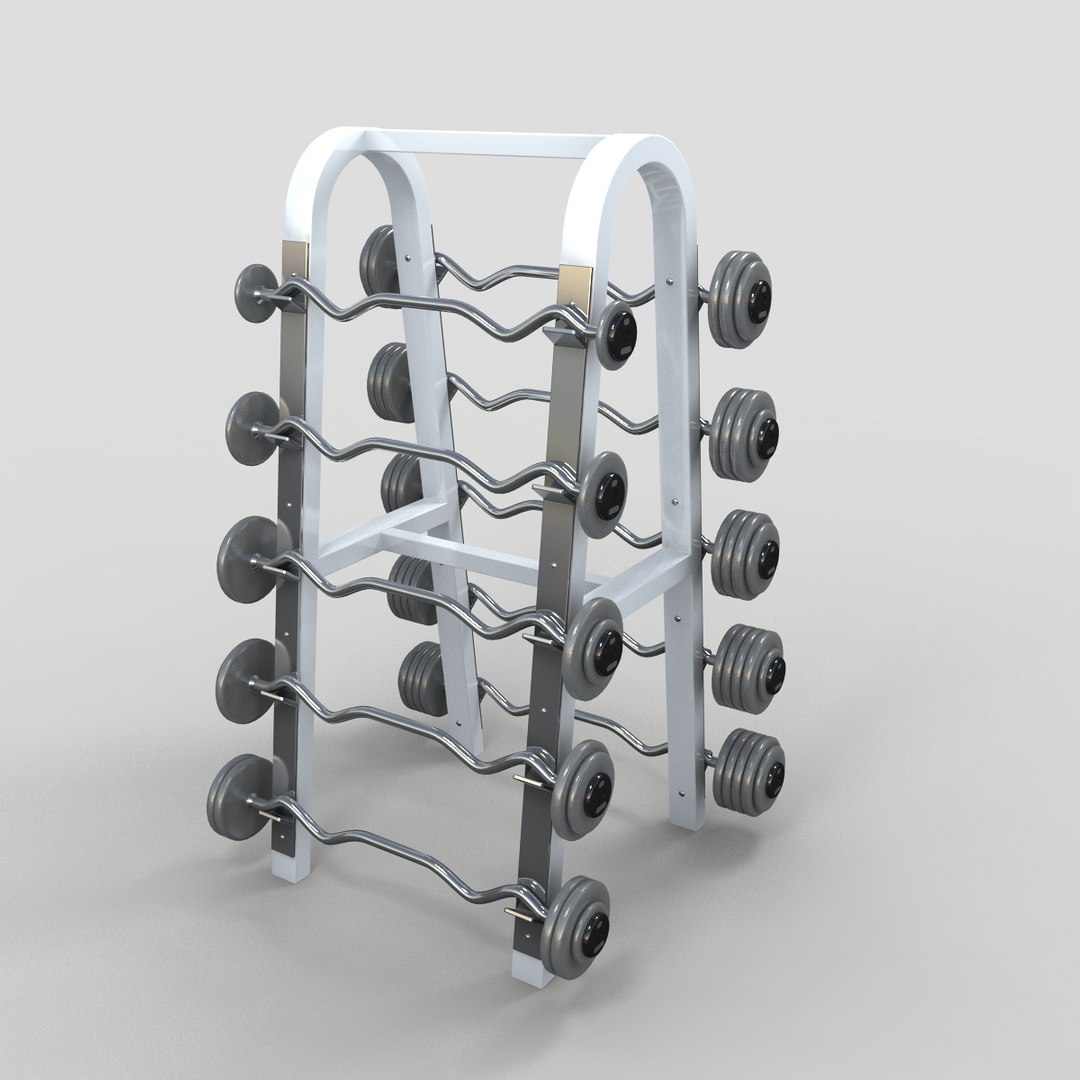 Barbells Rack 3d Max