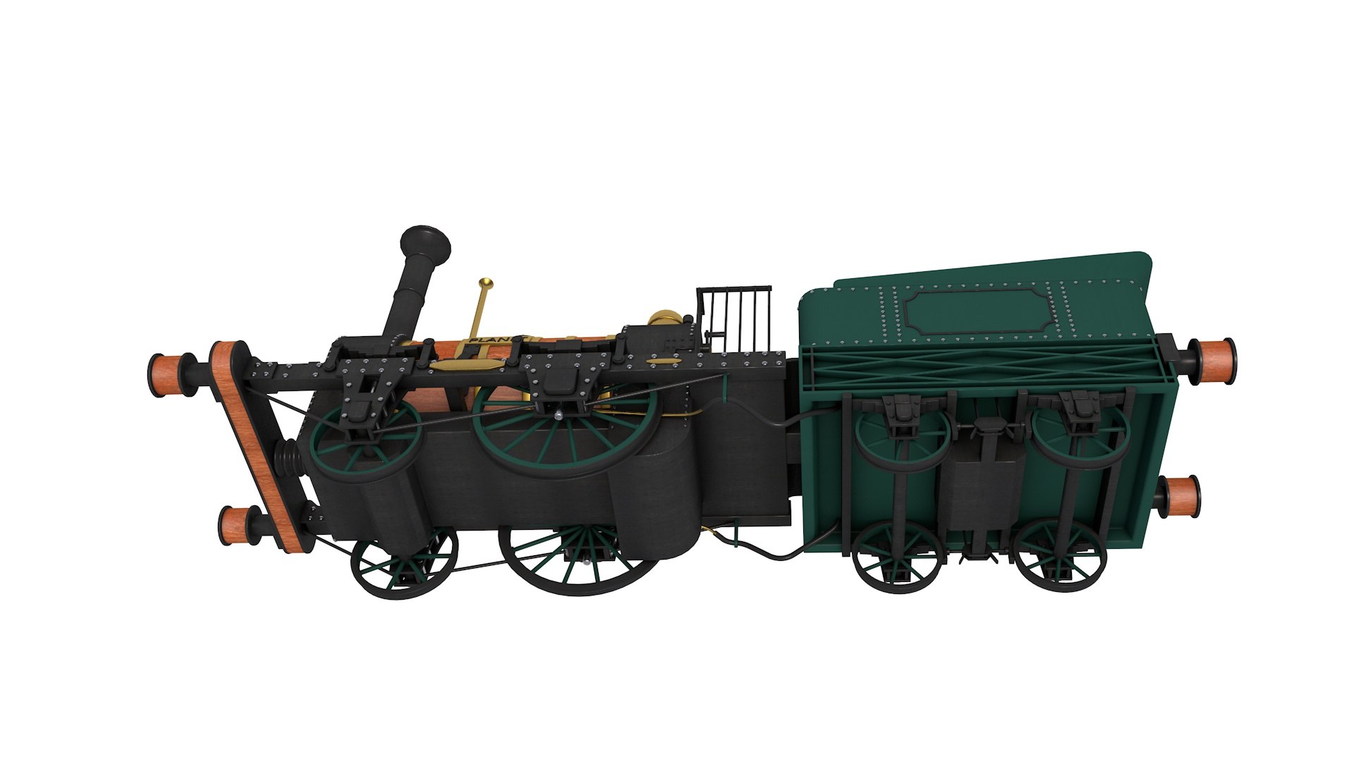 Planet By Robert Stephenson 1830 Locomotive 3D Model - TurboSquid 2235726