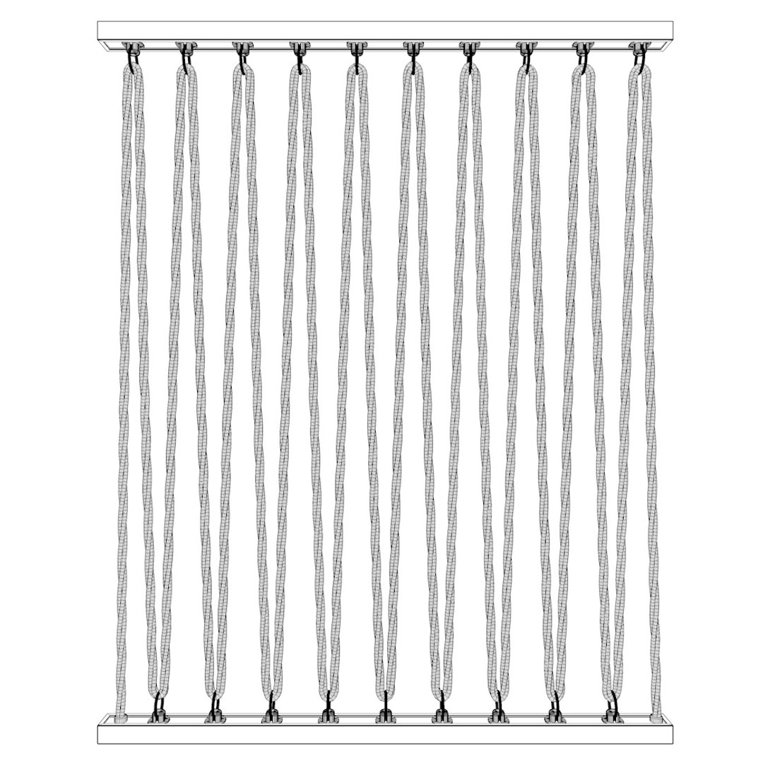 3D Rope Wall Decor - TurboSquid 1327884