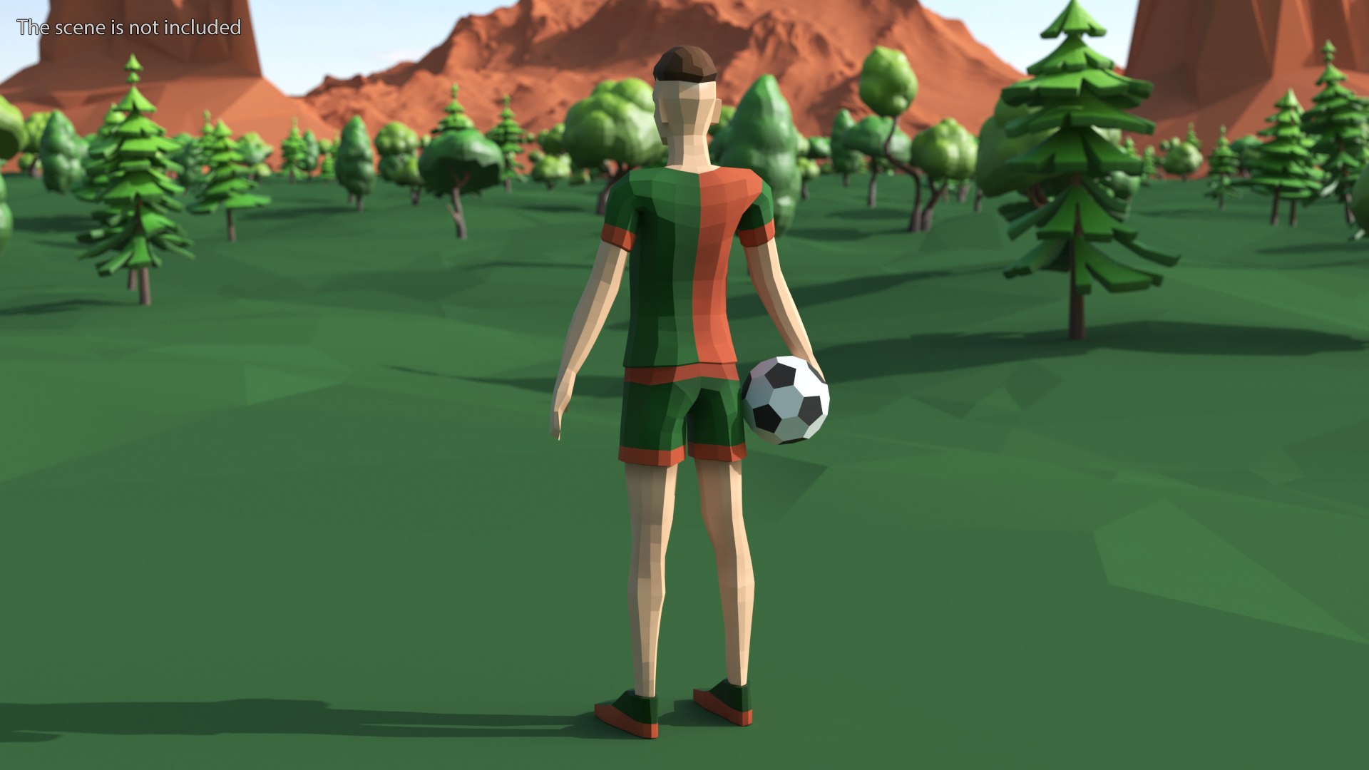 Low Poly Football Player 3D model - TurboSquid 2183097