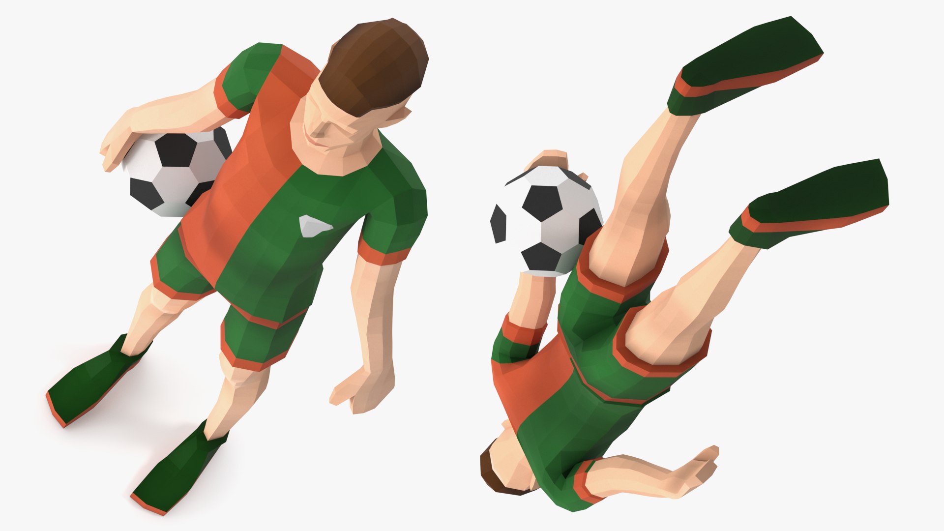 Low Poly Football Player 3D model - TurboSquid 2183097