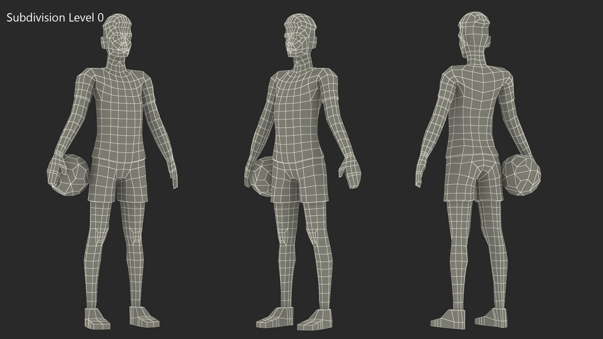 Low Poly Football Player 3D model - TurboSquid 2183097