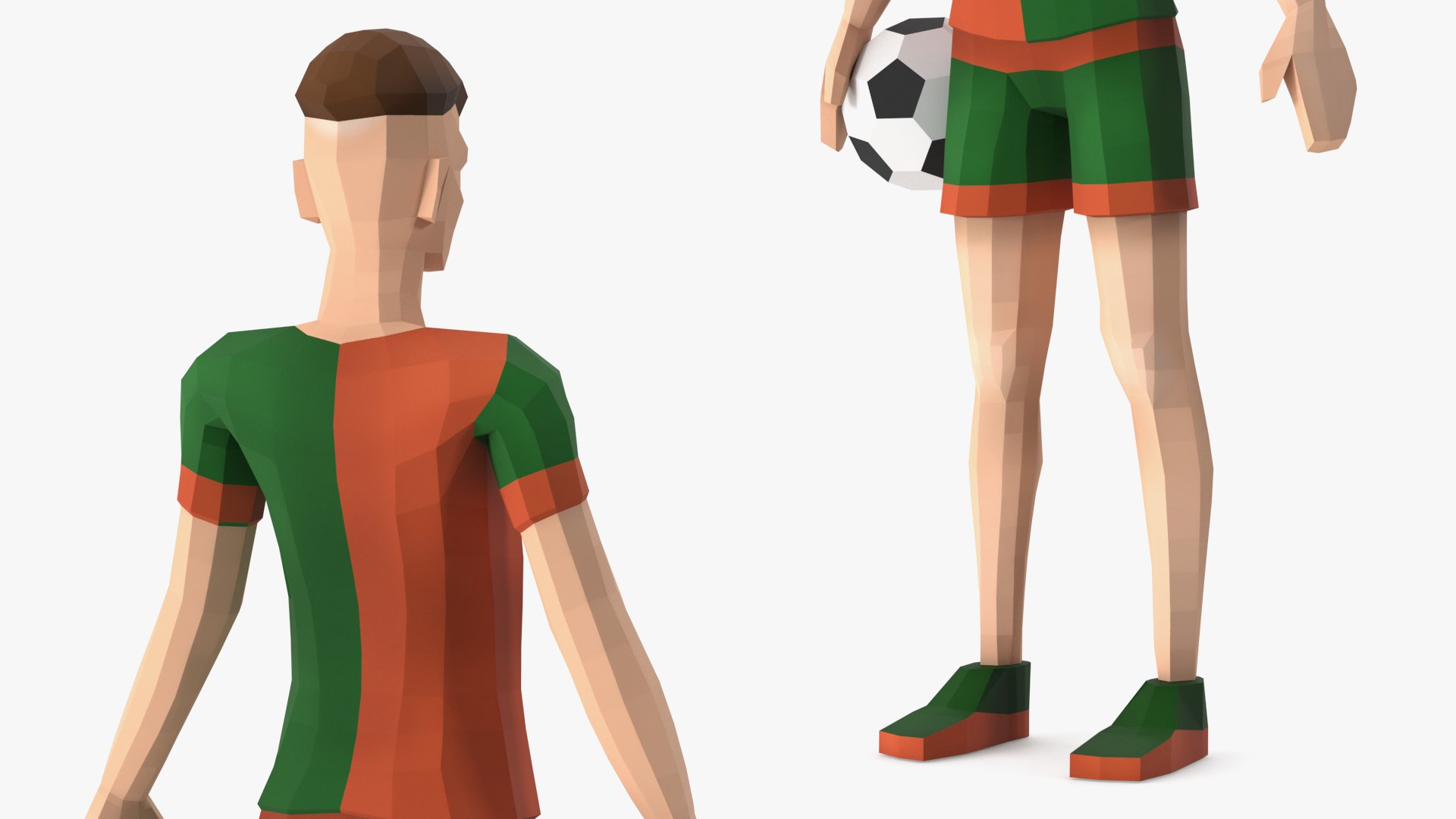 Low Poly Football Player 3D model - TurboSquid 2183097