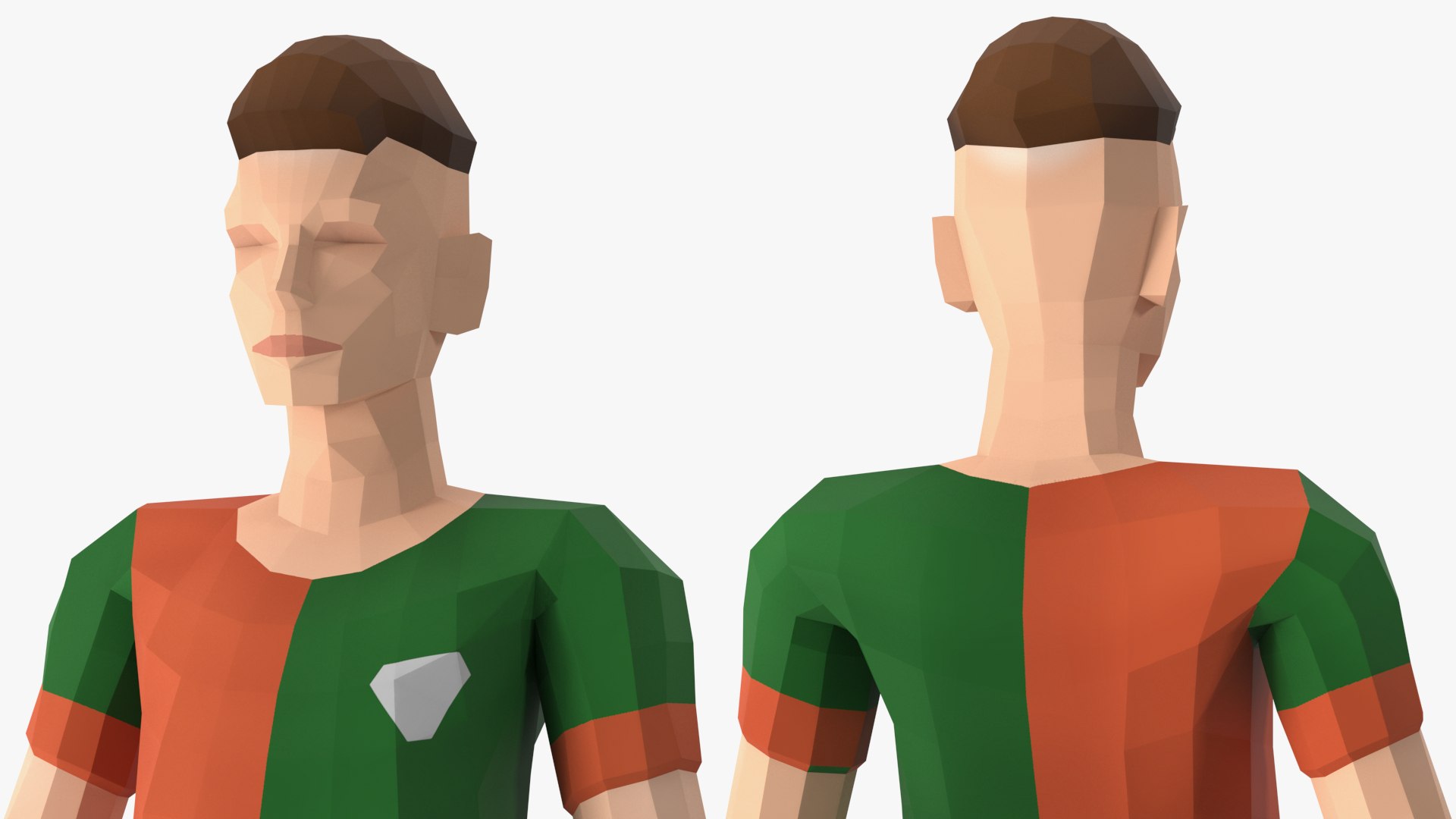 Low Poly Football Player 3D model - TurboSquid 2183097