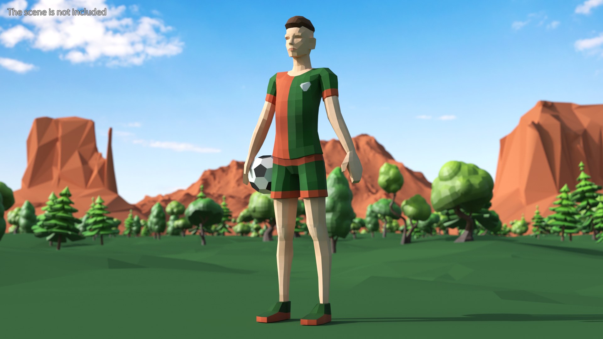 Low Poly Football Player 3D model - TurboSquid 2183097