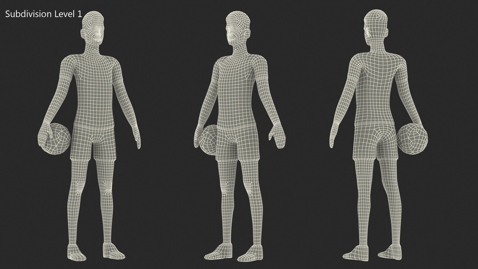 Low Poly Football Player 3D model - TurboSquid 2183097