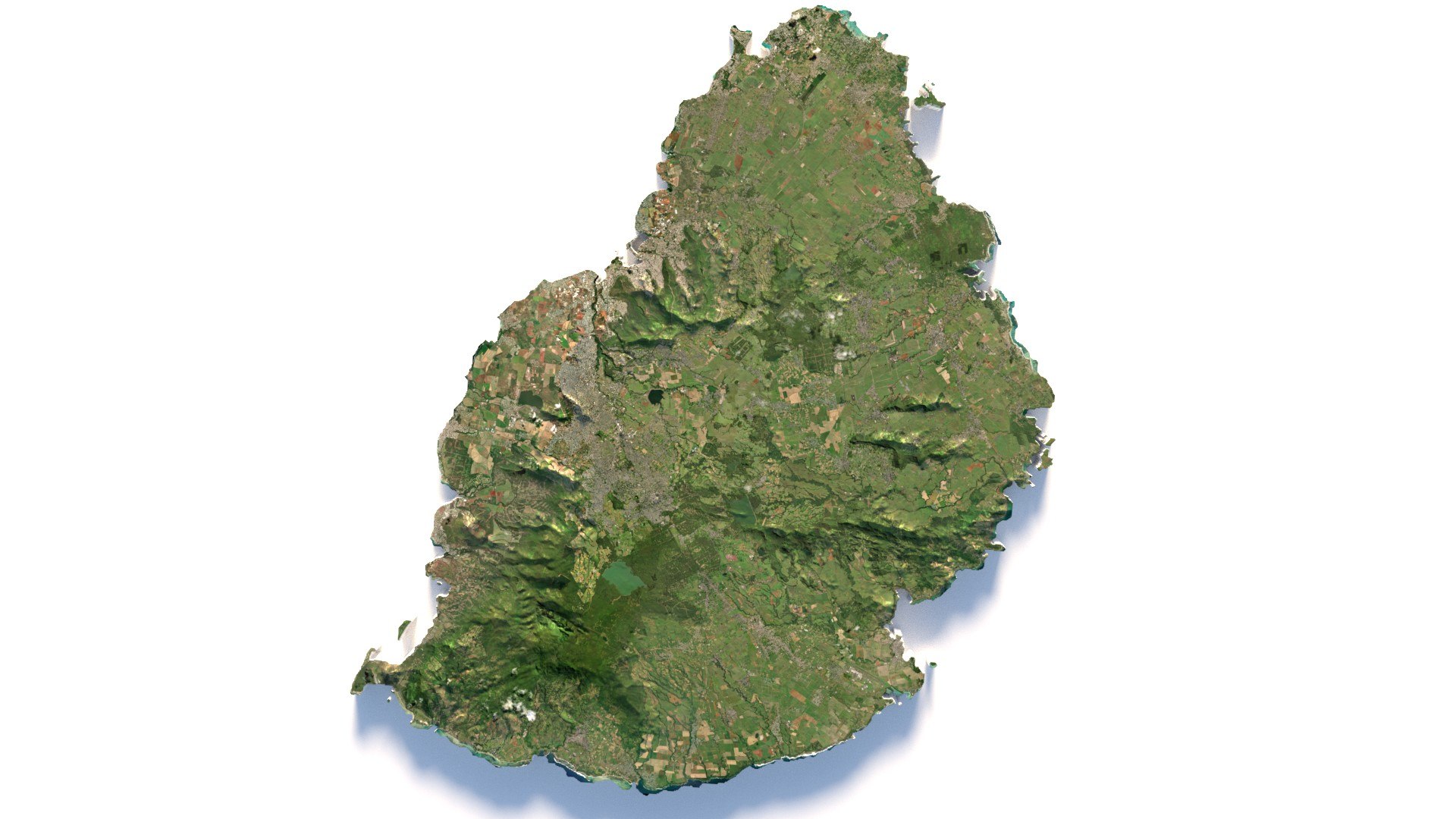 Mauritius Maurice Moris Terrain Map Model - TurboSquid 2336530