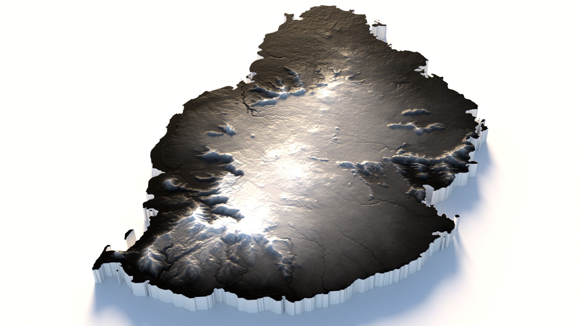 Mauritius Maurice Moris Terrain Map Model - TurboSquid 2336530