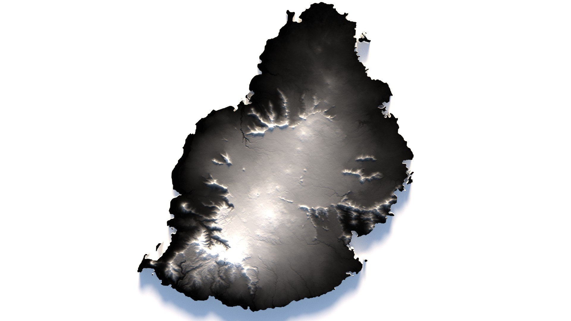 Mauritius Maurice Moris Terrain Map Model - TurboSquid 2336530