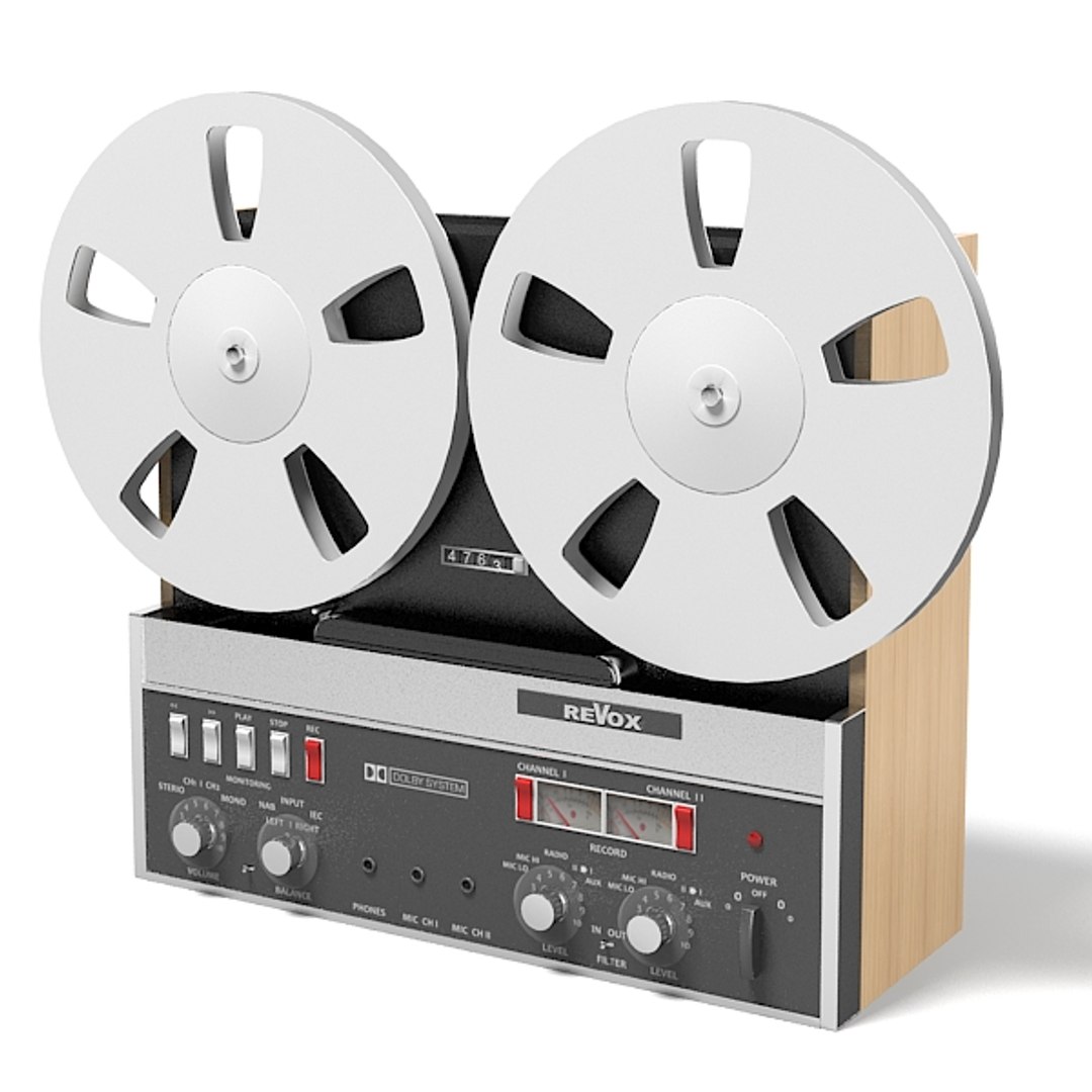 3d Famous Revox A77 Tape Recorder
