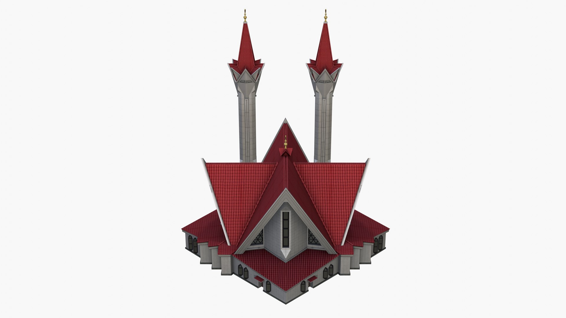 Ufa Tulip - Mosque In Gothic Style 3D - TurboSquid 2005461