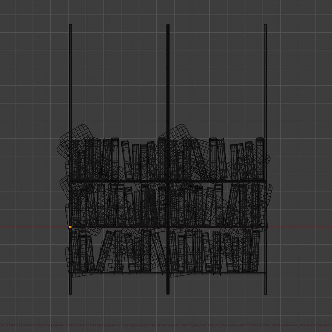 Library Bookshelf Books Model - TurboSquid 1574165