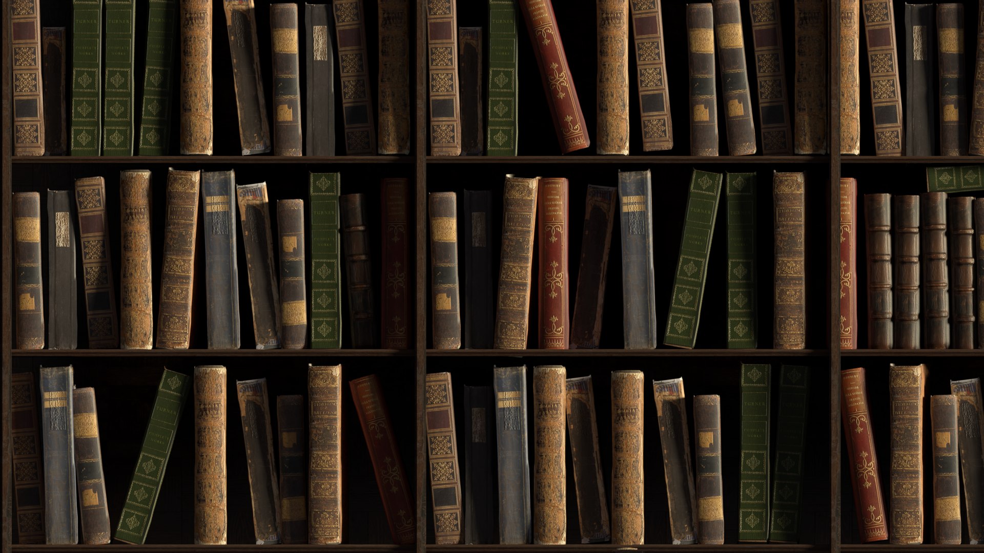 Library Bookshelf Books Model - TurboSquid 1574165