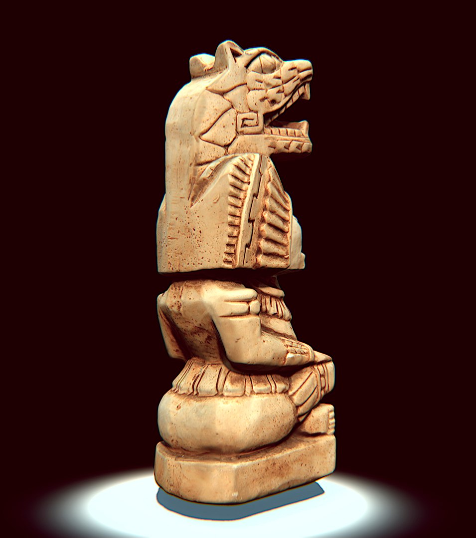 Mayan Figure Replica 3d Model