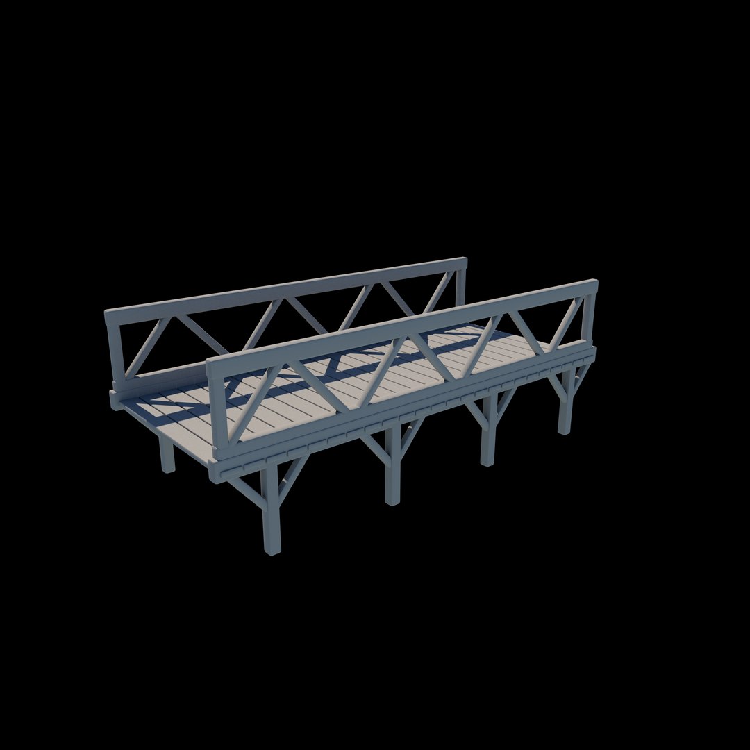 Medieval Wooden Bridge 3D Model 3D - TurboSquid 2389607