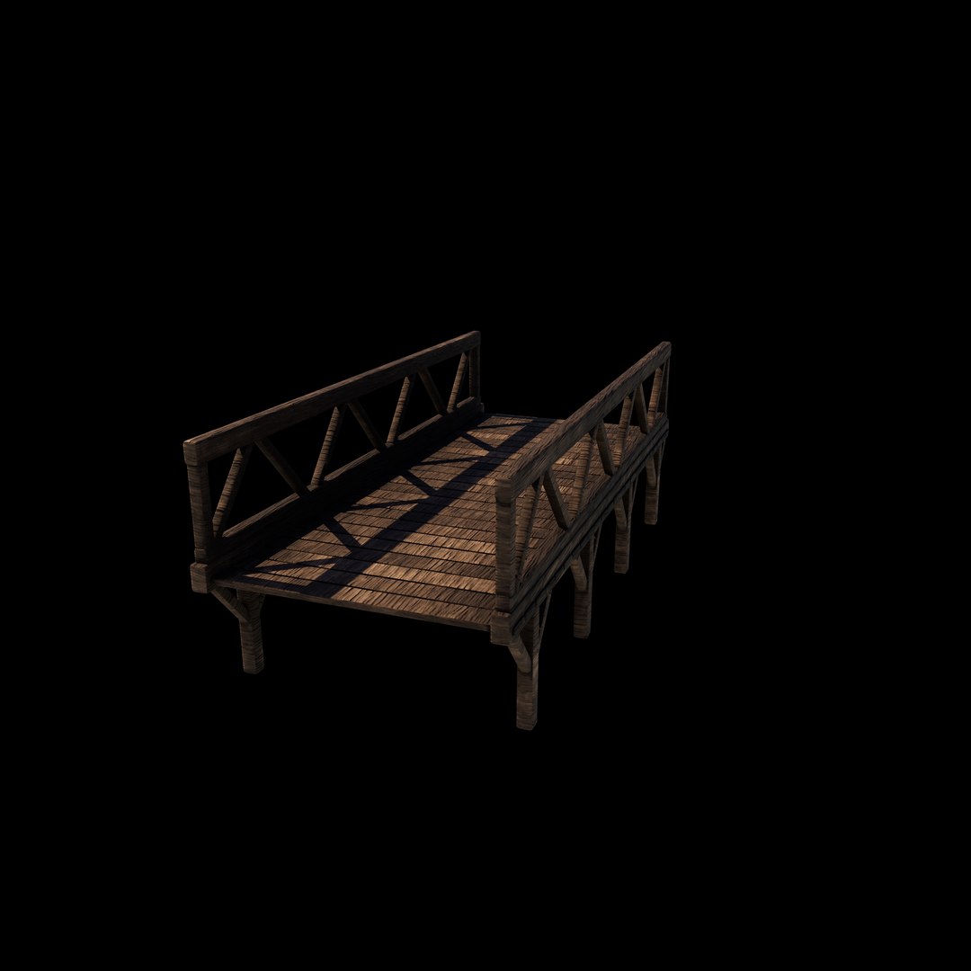 Medieval Wooden Bridge 3D Model 3D - TurboSquid 2389607