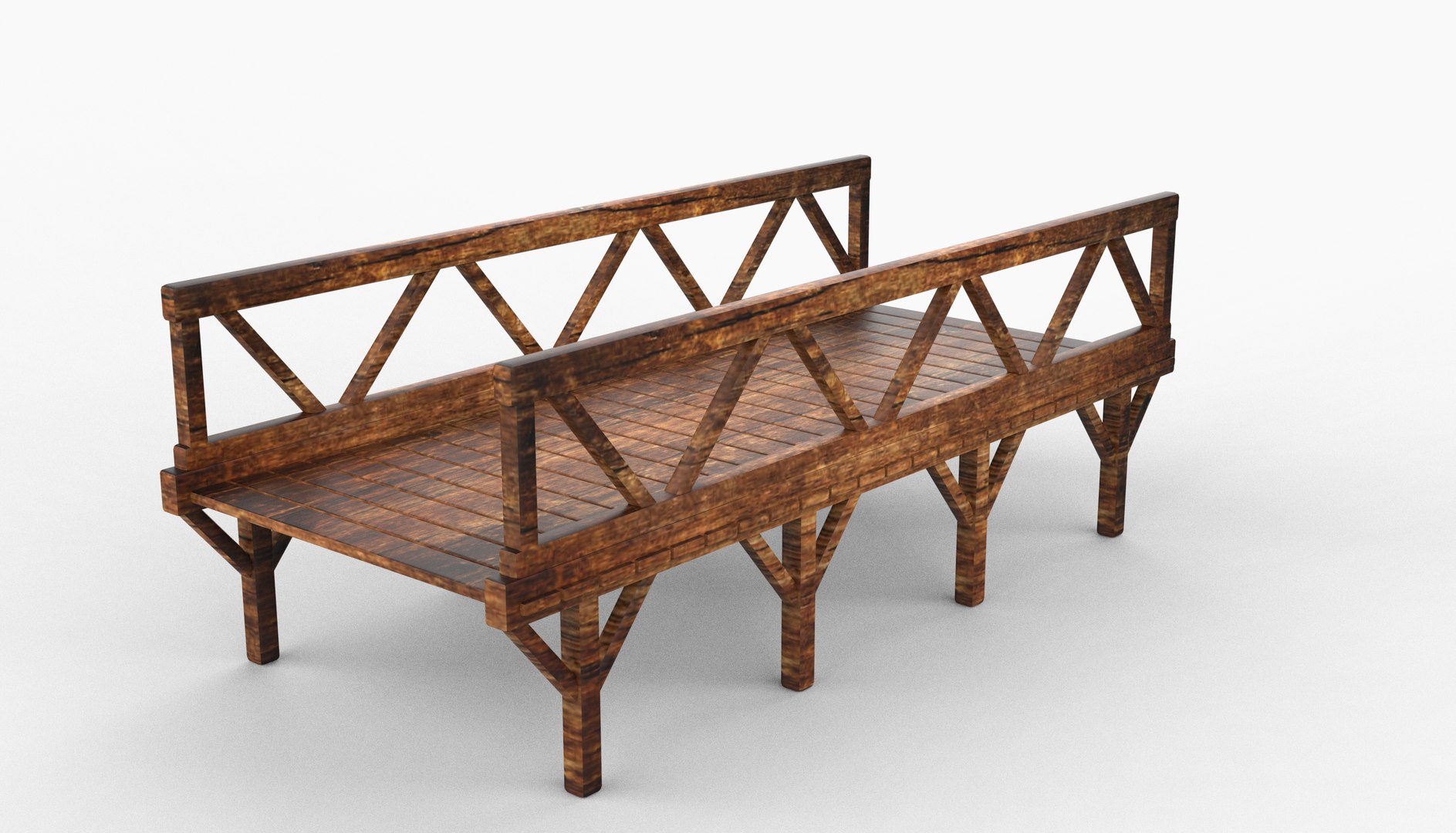 Medieval Wooden Bridge 3D Model 3D - TurboSquid 2389607