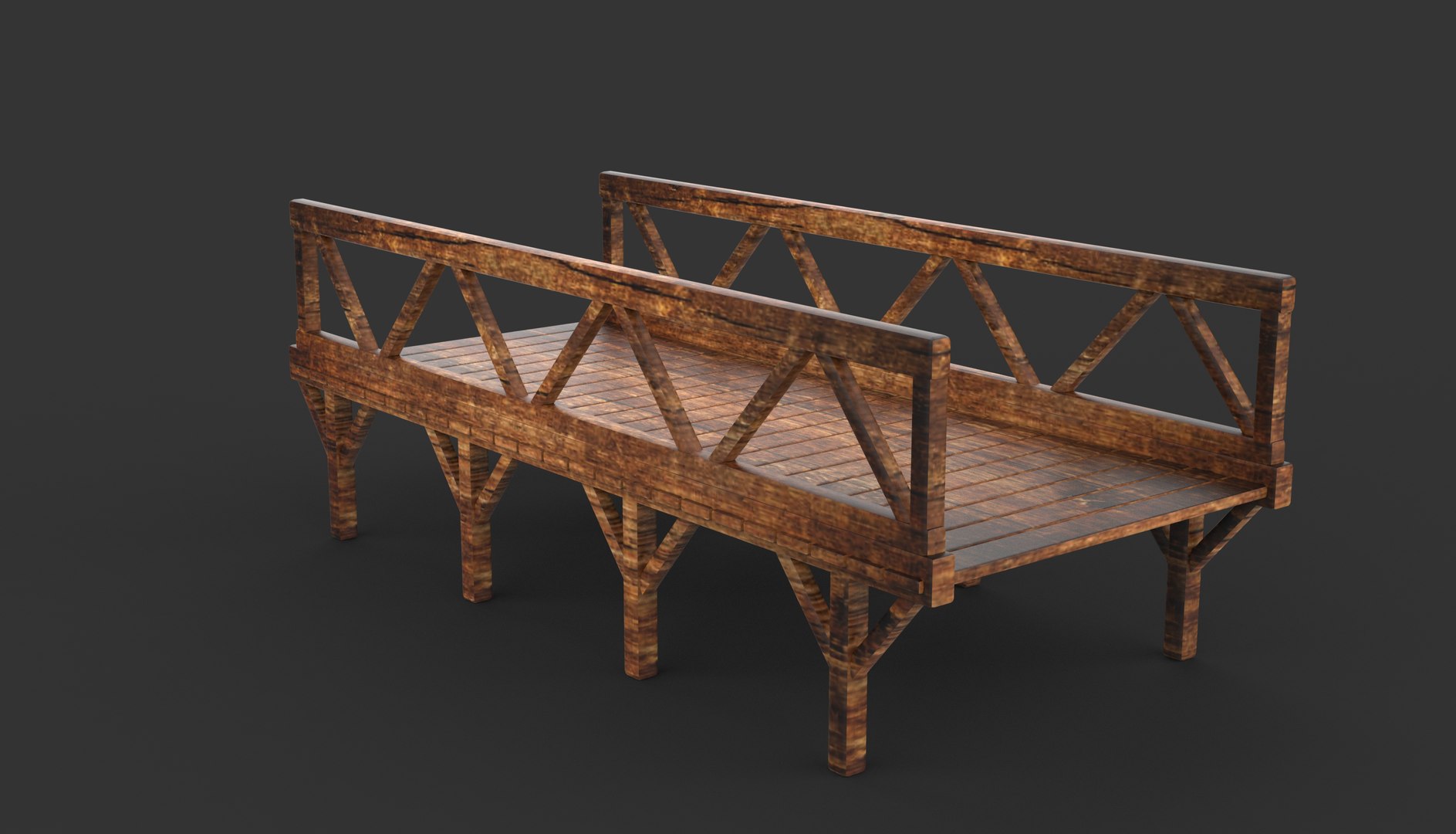 Medieval Wooden Bridge 3D Model 3D - TurboSquid 2389607