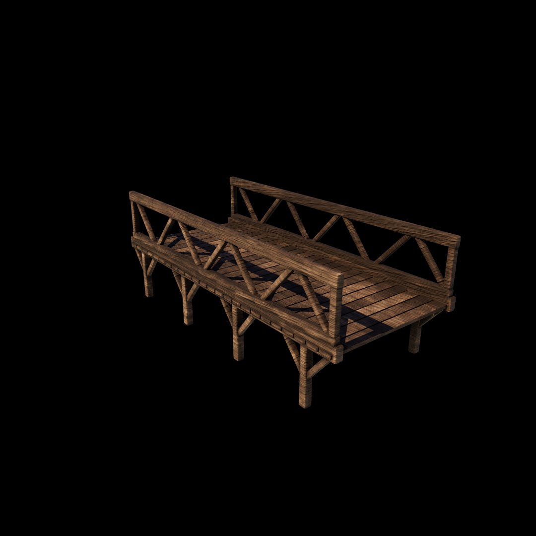 Medieval Wooden Bridge 3D Model 3D - TurboSquid 2389607