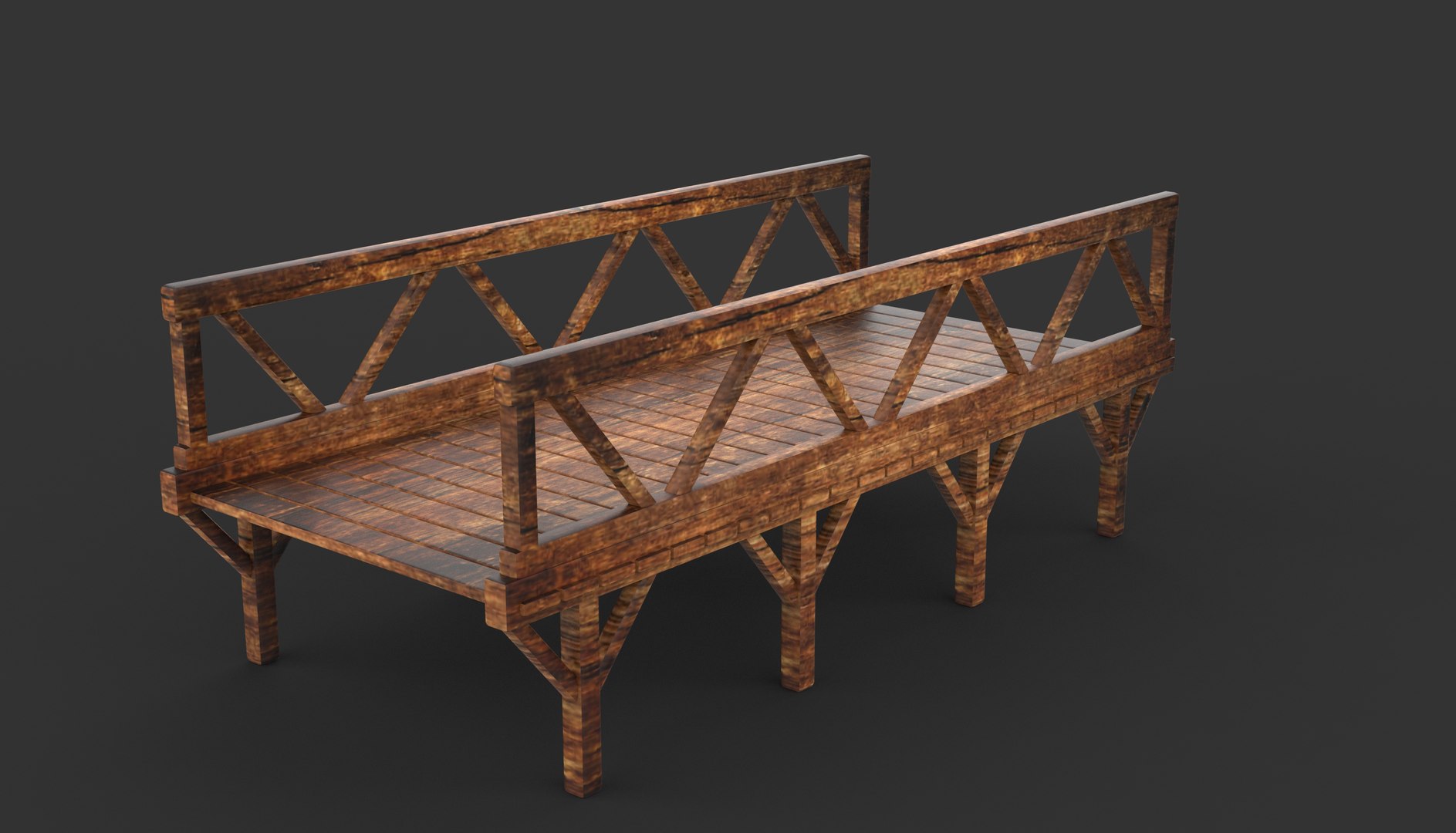 Medieval Wooden Bridge 3D Model 3D - TurboSquid 2389607