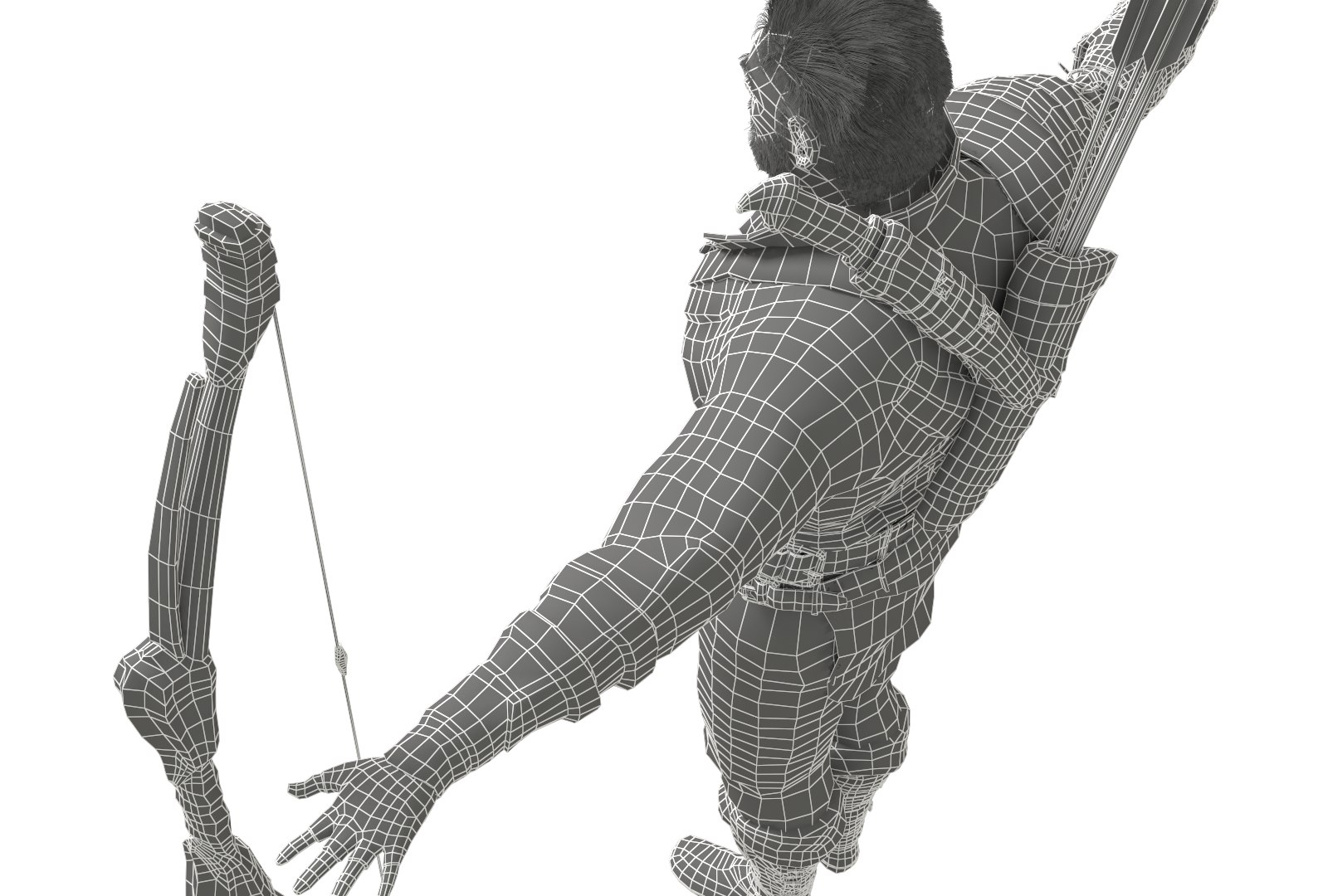 3D Character Bow Model - TurboSquid 1289313