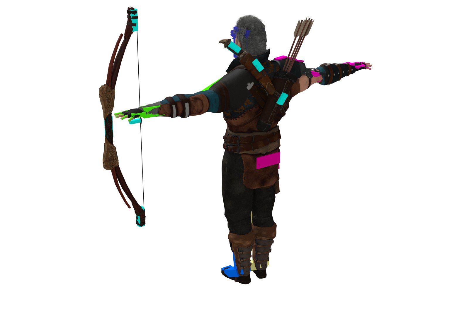 3D Character Bow Model - TurboSquid 1289313