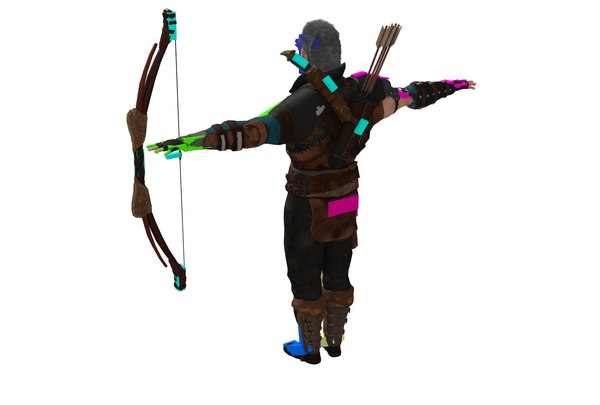 3D character bow model - TurboSquid 1289313