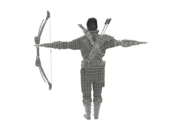 3D character bow model - TurboSquid 1289313