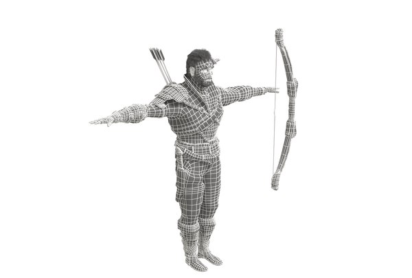 3D character bow model - TurboSquid 1289313