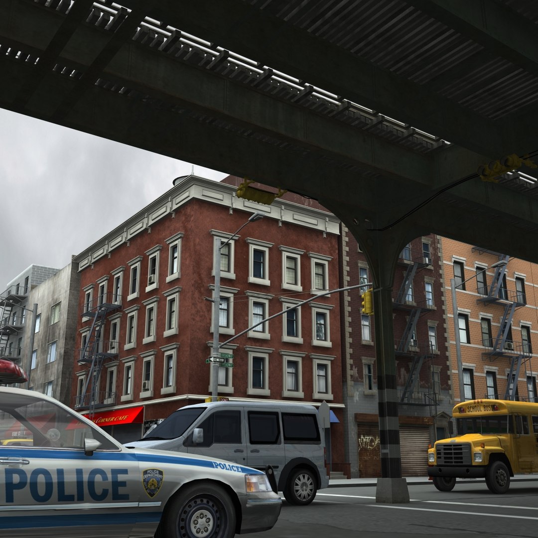 Bronx Scene 3d C4d