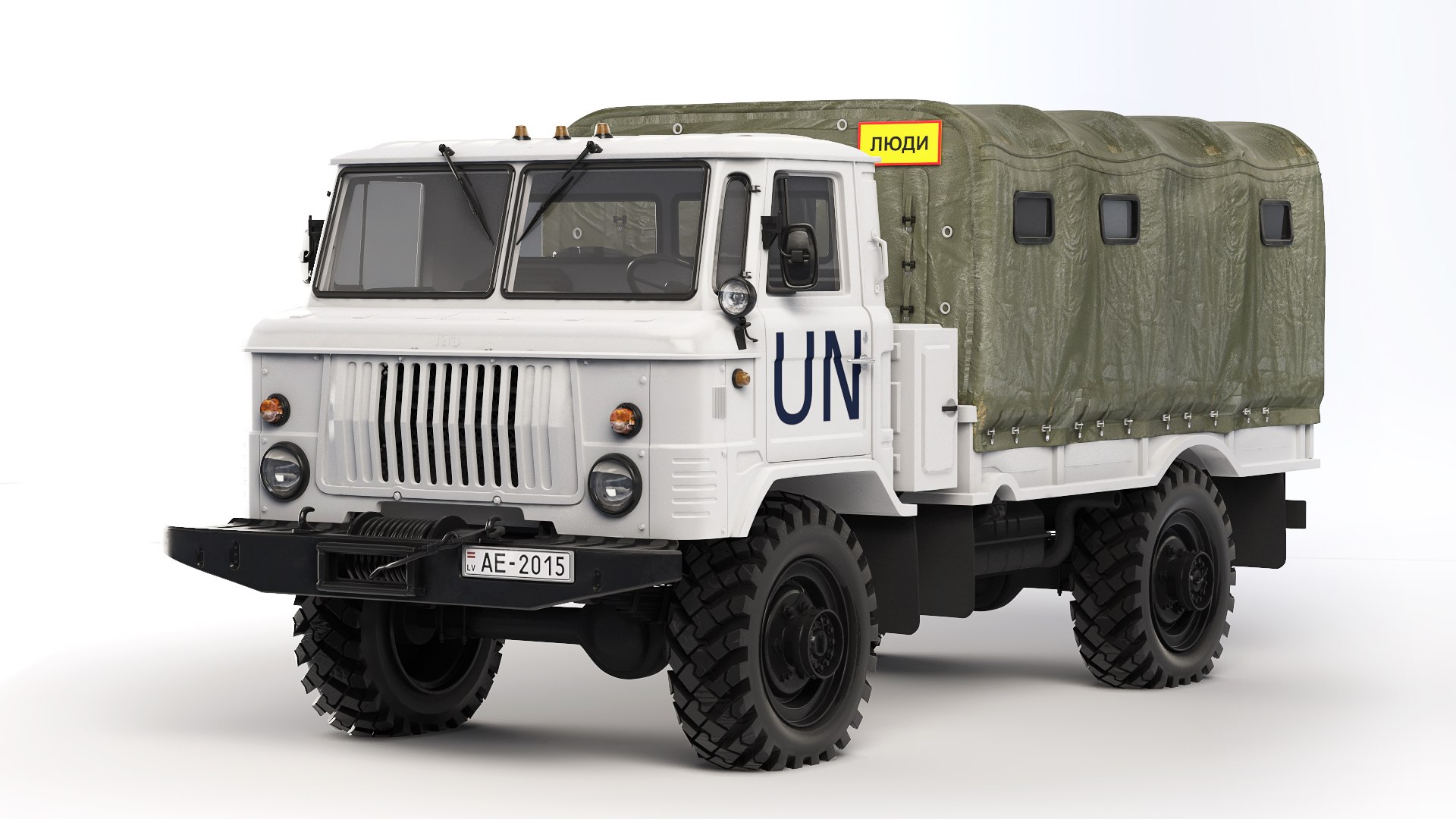 GAZ 66 Tarpaulin Body 1967 3D Model - TurboSquid 1889036