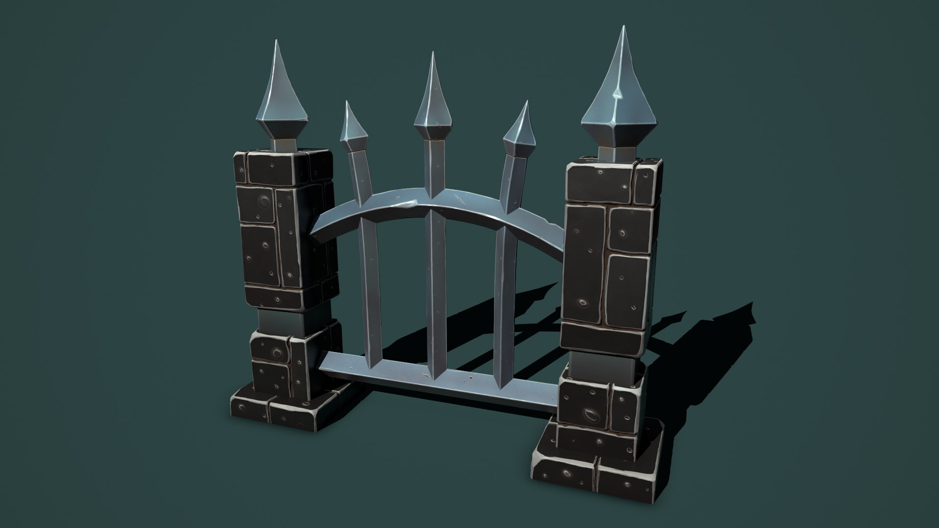 3D Fantasy Fence - TurboSquid 1727707