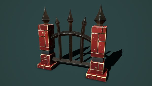 3D Fantasy fence - TurboSquid 1727707