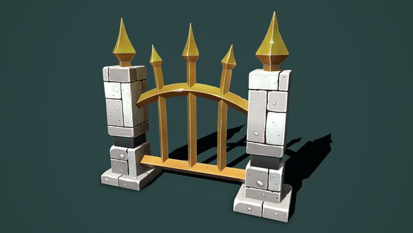 3D Fantasy fence - TurboSquid 1727707