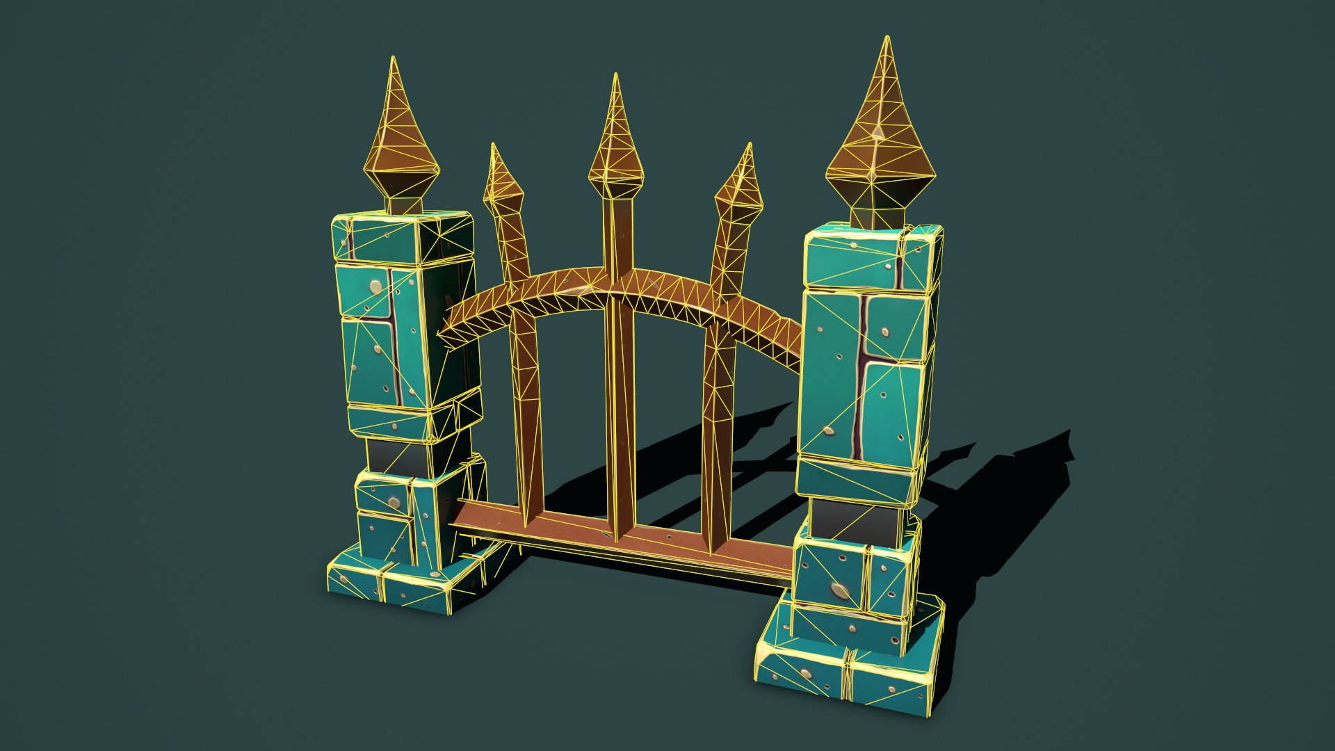 3D Fantasy Fence - TurboSquid 1727707