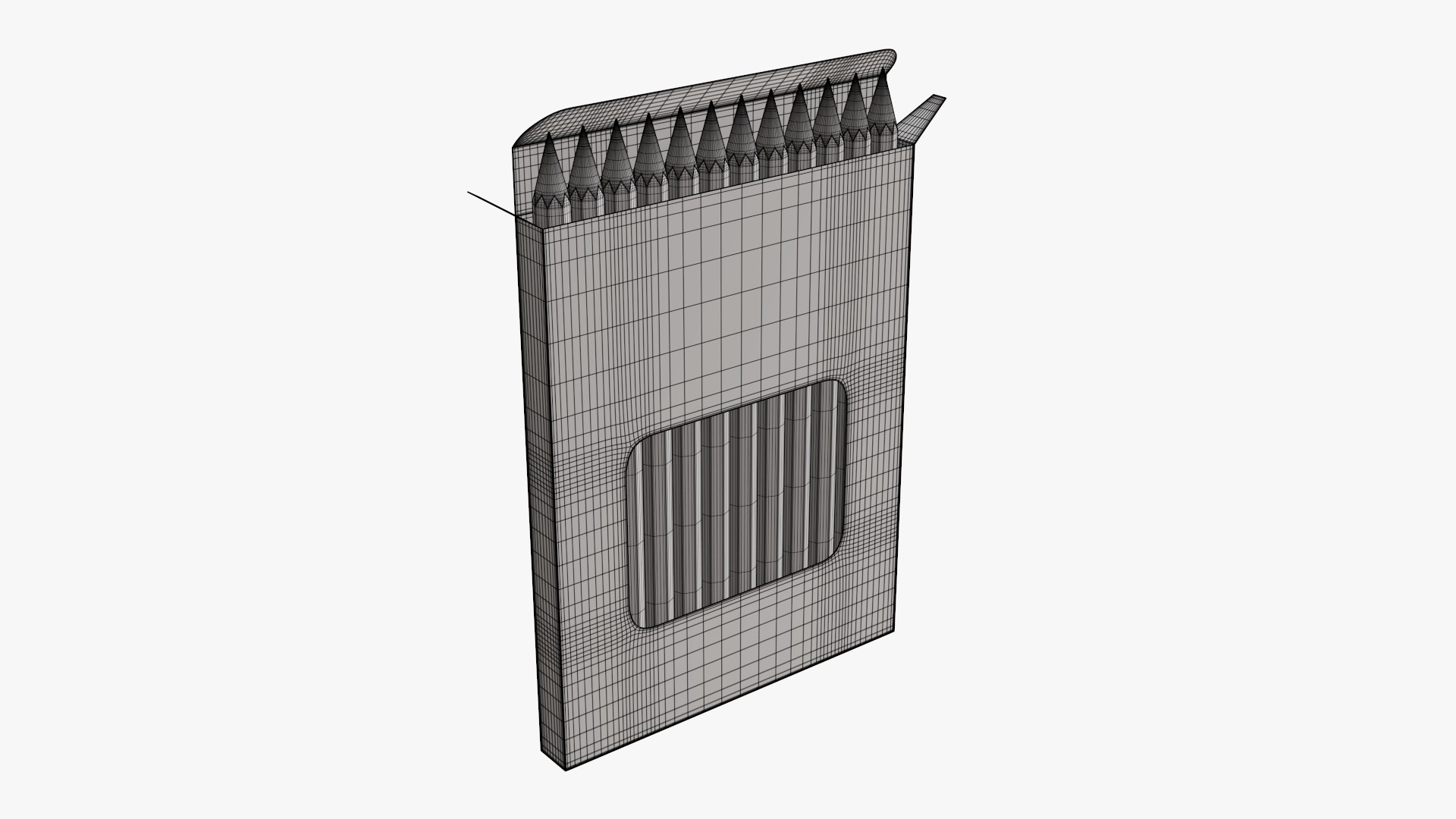 Window Pencil Box 3D Model - TurboSquid 1666601