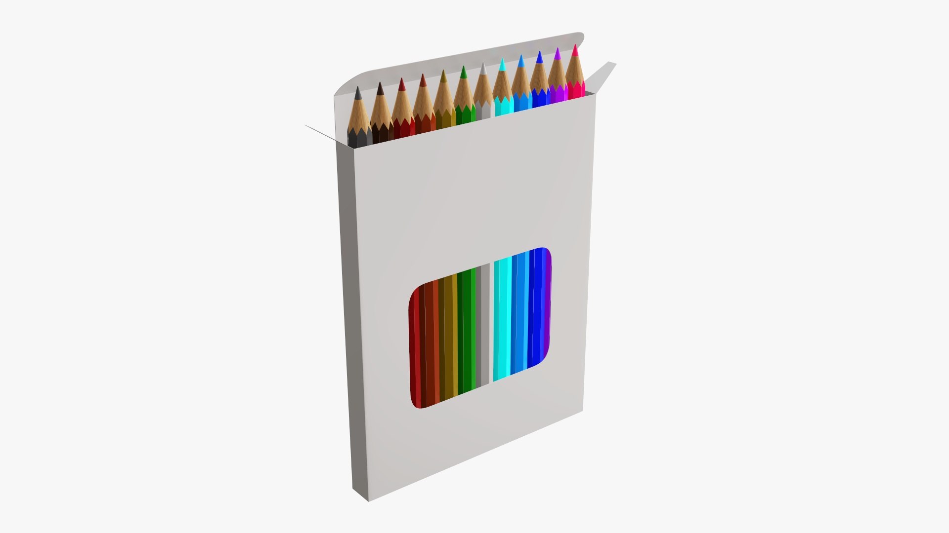 Window Pencil Box 3D Model - TurboSquid 1666601