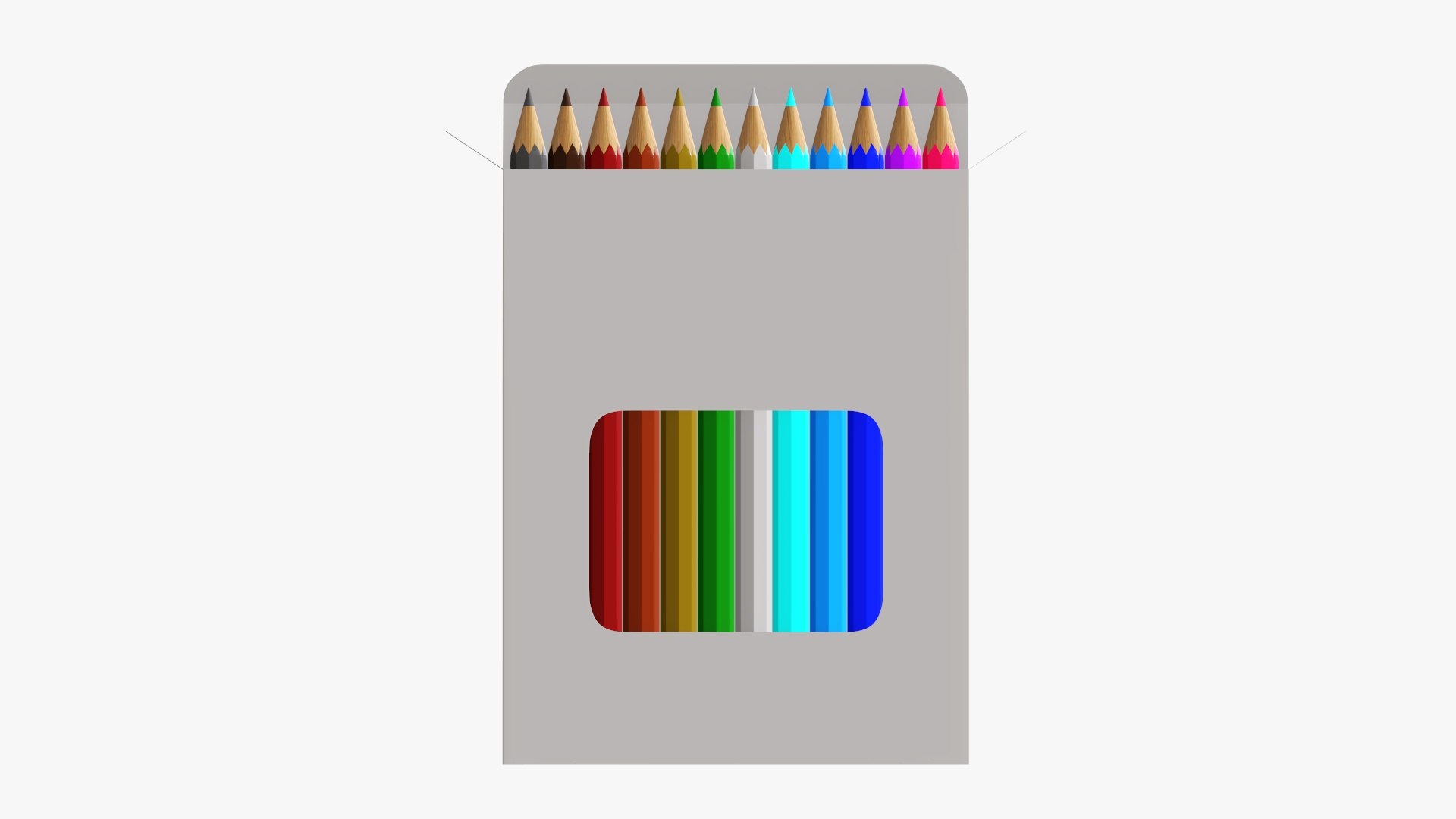 Window Pencil Box 3D Model - TurboSquid 1666601