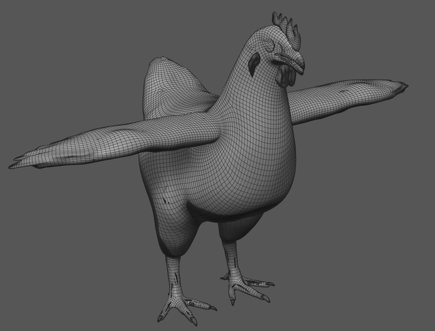 Chicken Anatomy T-pose 3D - TurboSquid 1617999