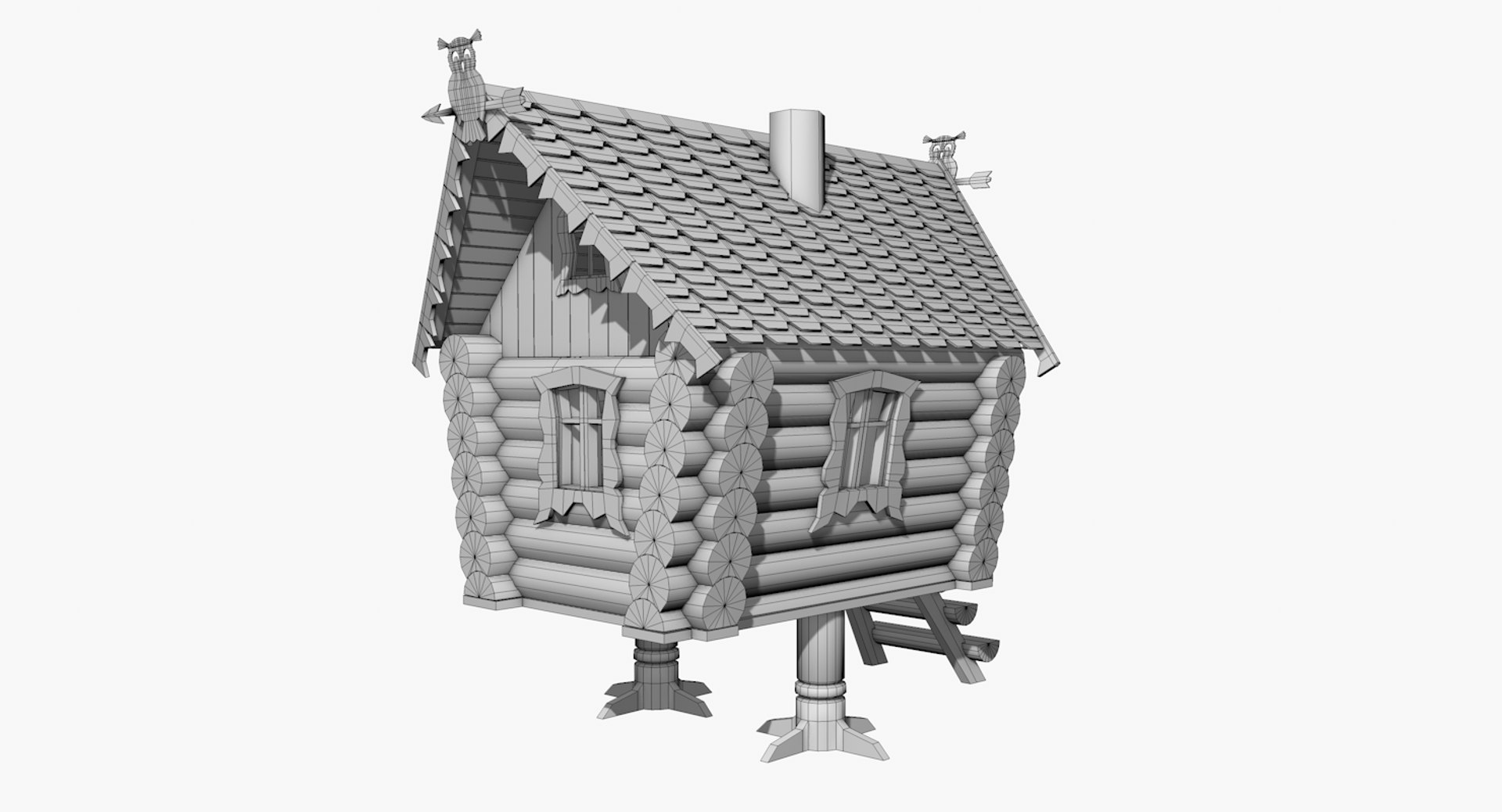 House Chicken Legs 3d Model