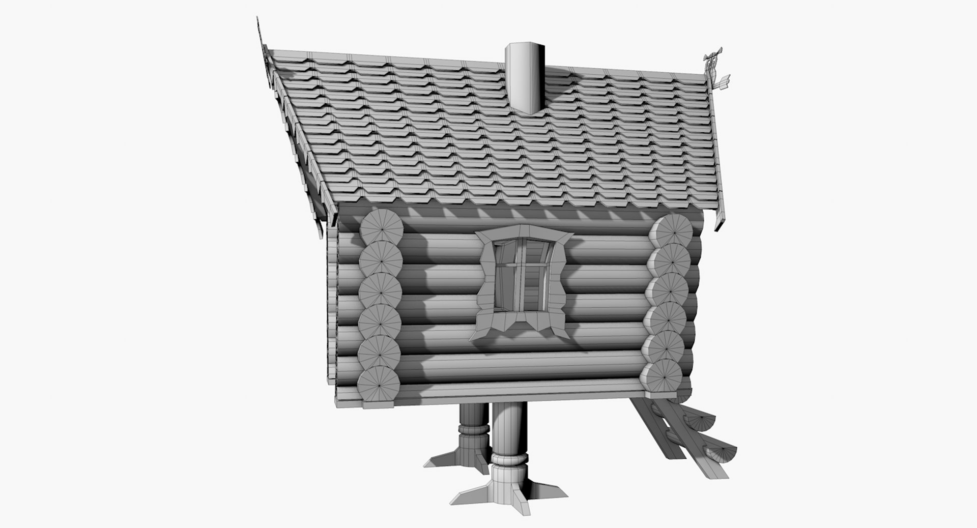 House Chicken Legs 3d Model