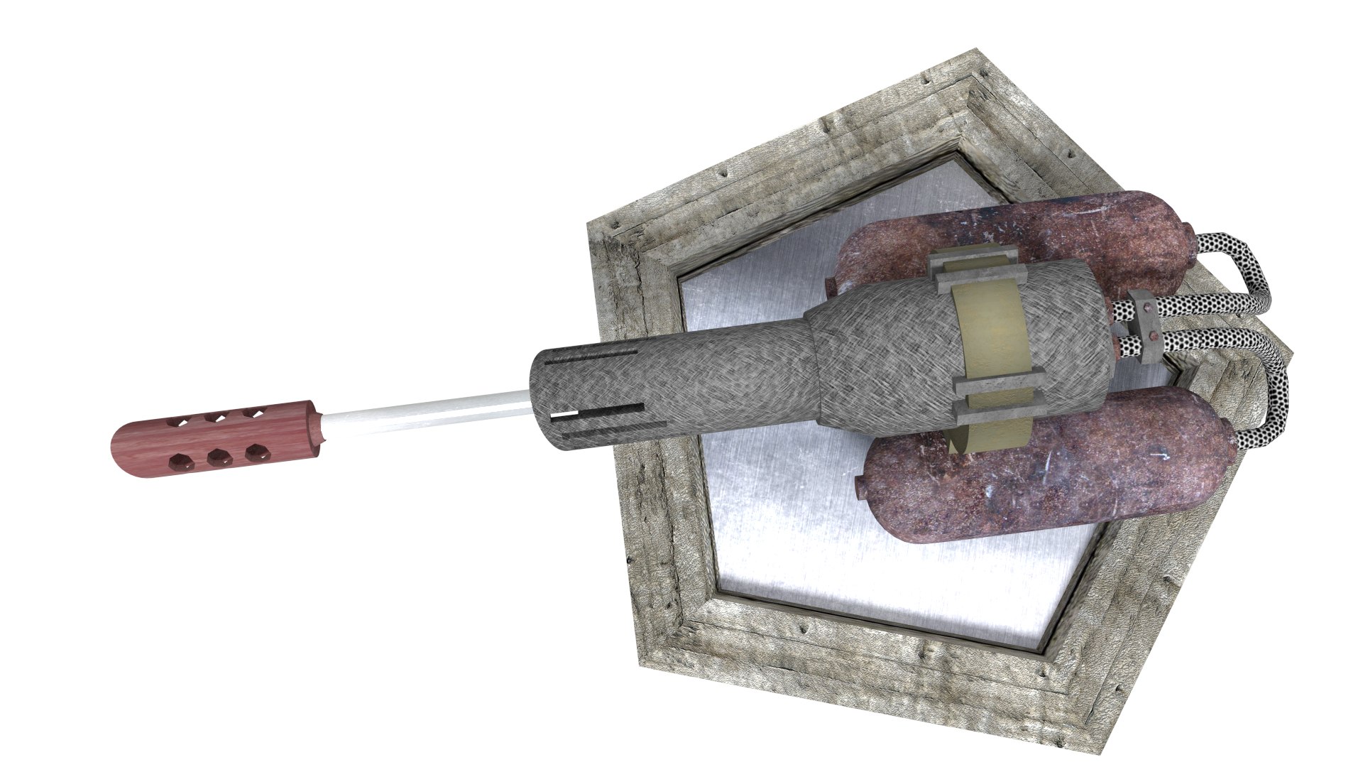 Obj Sci-fi Flamethrower Turret