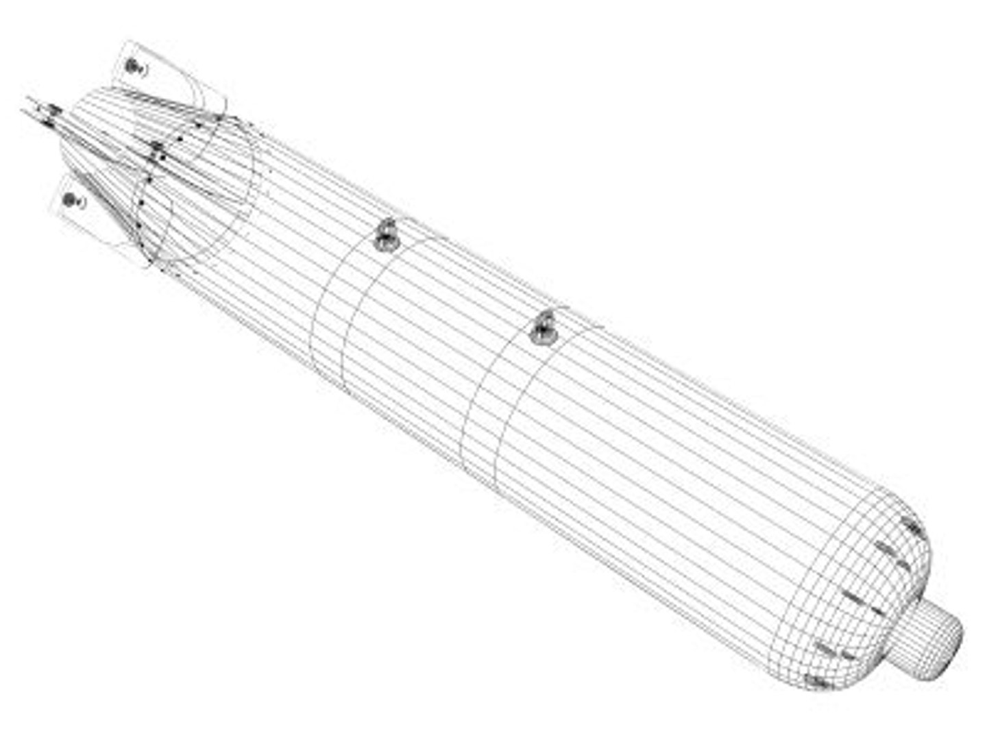 3d Model Of Cbu-87 Cluster Bomb